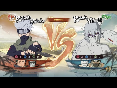 TEAM KAKASHI VS TEAM KABUTO AND HIDAN  VERYHARD SUPER BATTLE MAX GRAPHICS