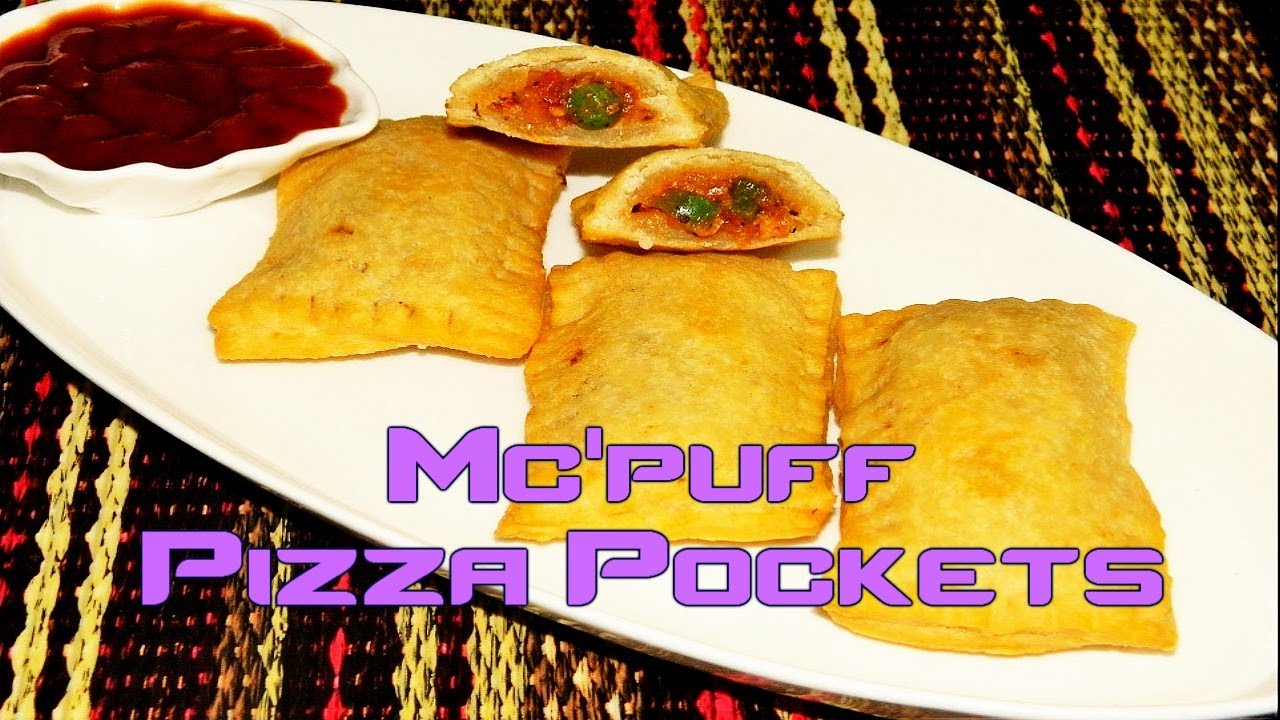 Pizza How to Make Mc'Puff at home without Oven || [Pizza Pockets Recipe ...