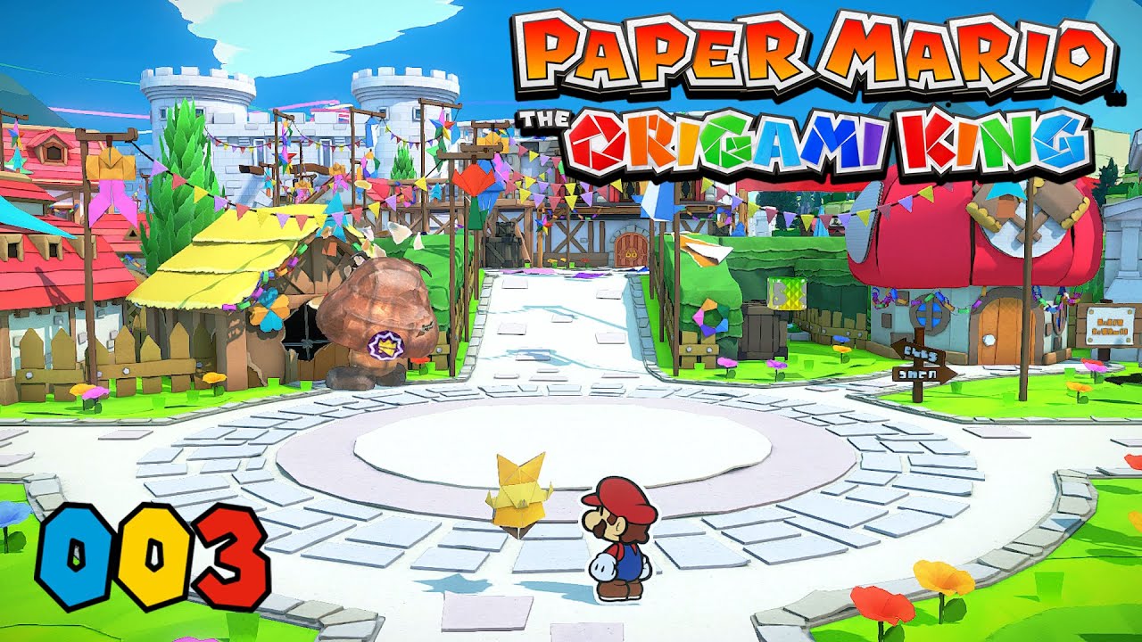Paper Mario: The Origami King #03 ️ Arriving in Toad Town - YouTube