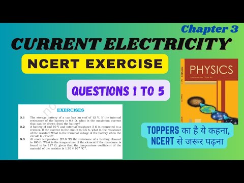 Current Electricity | NCERT Exercise Solutions | Question 1 to 5 | Easy ...