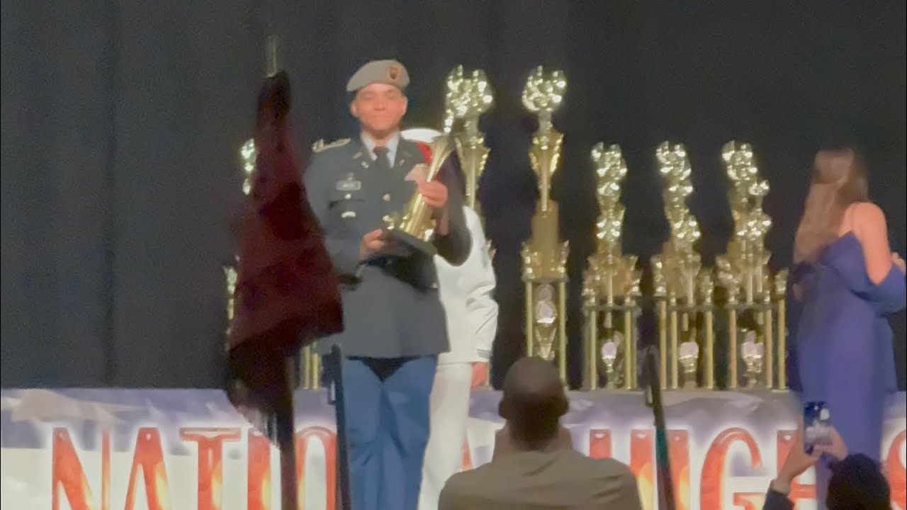 Regulation drill with arms championship performance #jrotc #army - YouTube