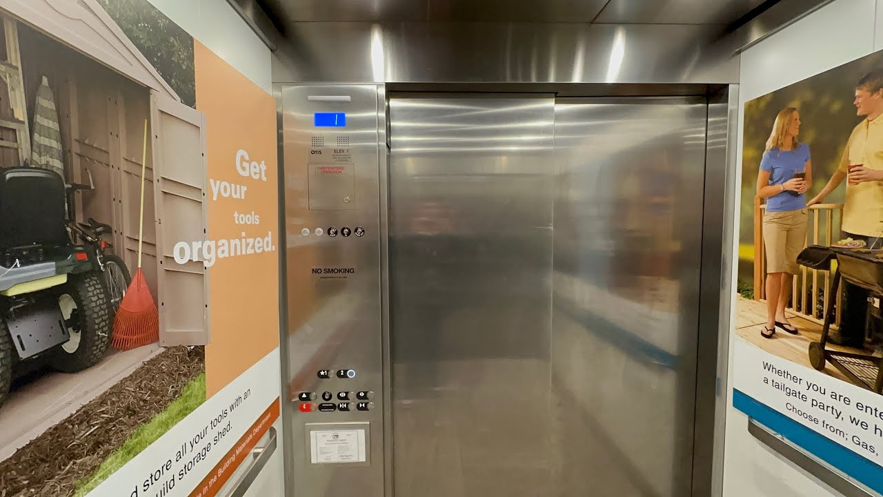 Otis Hydraulic Elevator @ Menards Fairborn Ohio - YouTube