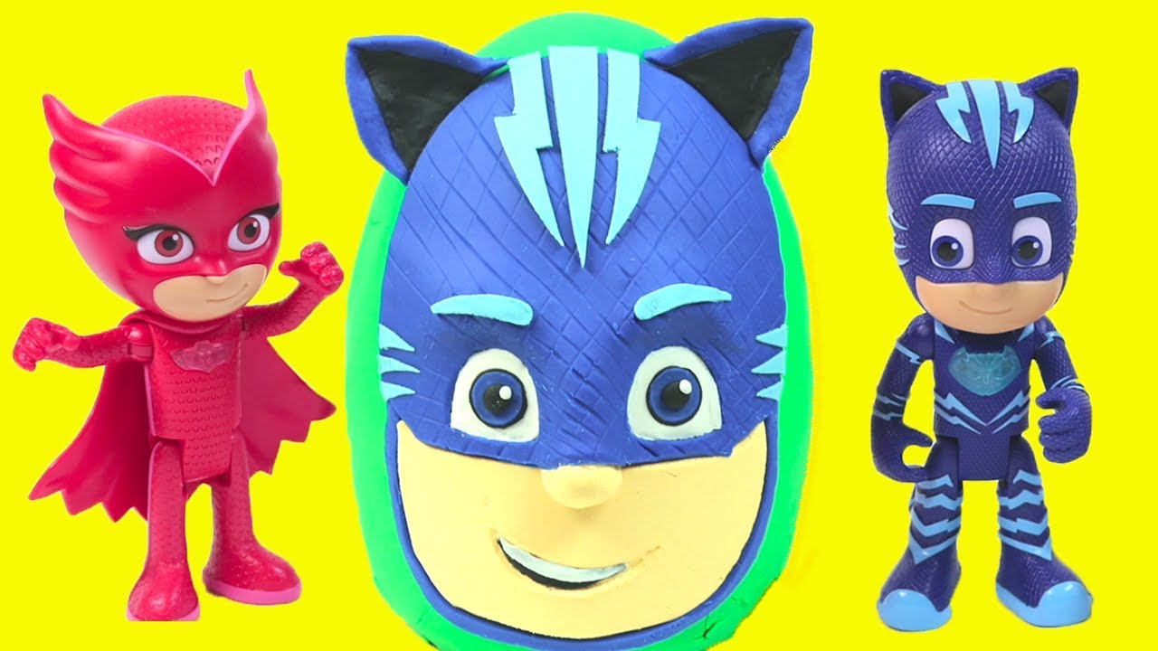 Play with PJ Masks | Giant Catboy Egg Unboxing | PJ Masks Cartoon ...