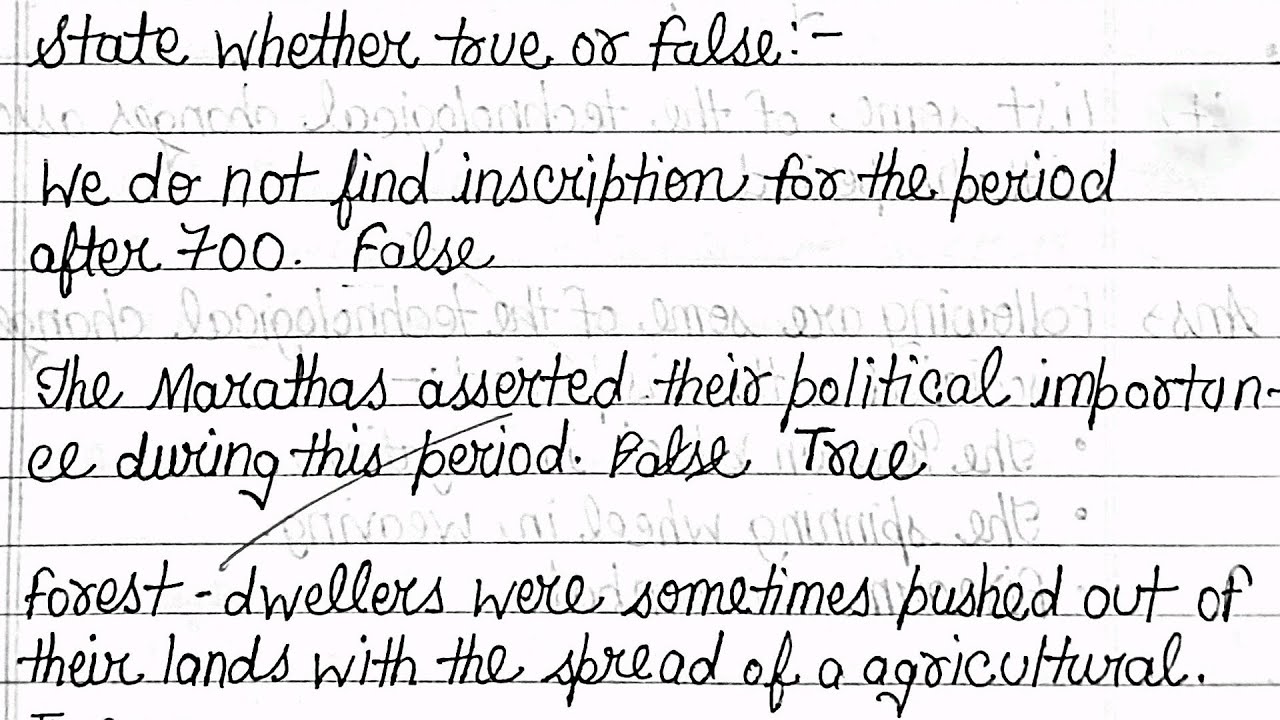 CLASS 7 HISTORY Ch :1 Tracing Changes Through A Thousand Years QUE-ANS ...