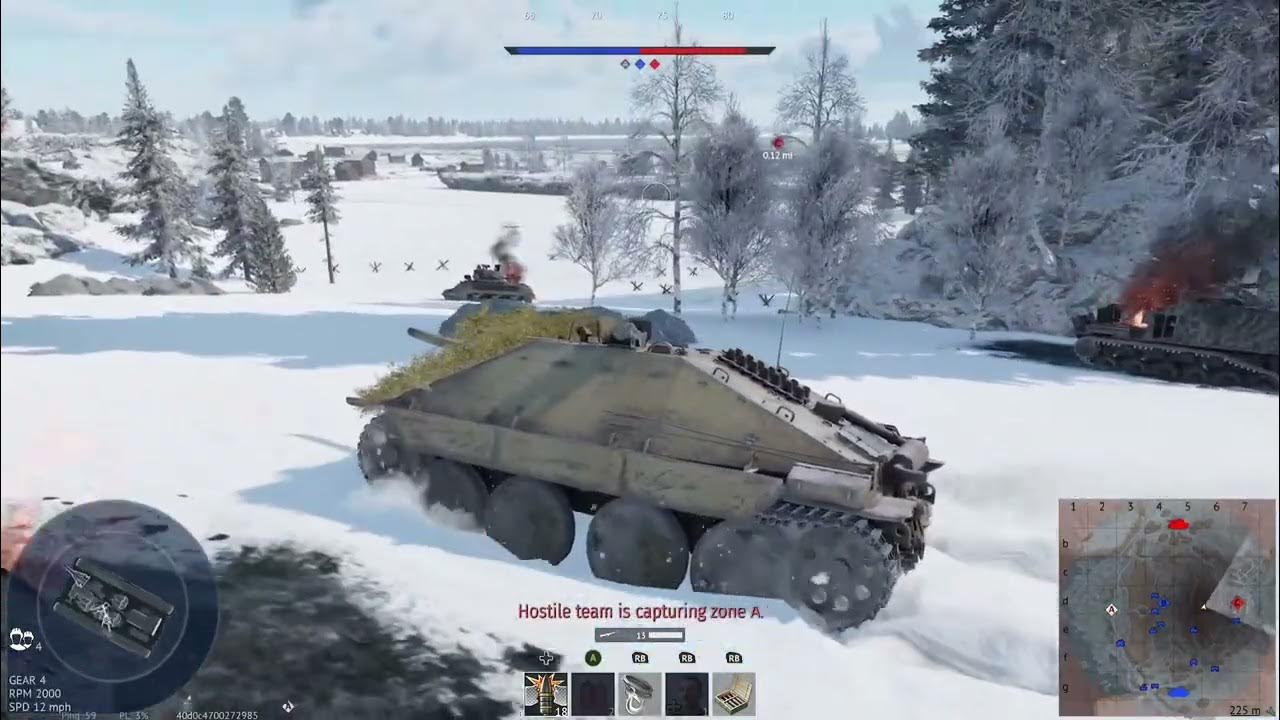 Hetzer tank destroyer in war thunder - YouTube