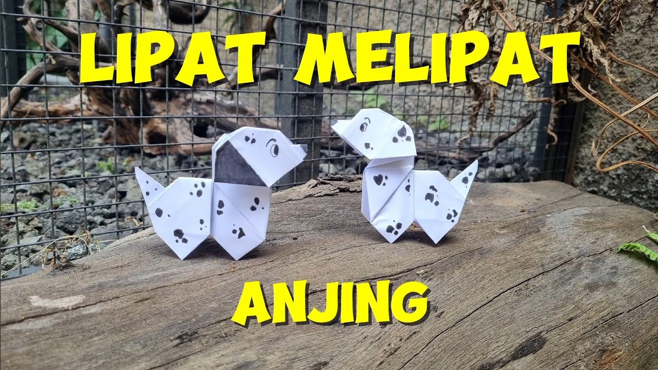 origami dalmatian || origami anjing || lipat melipat dalmatian ...