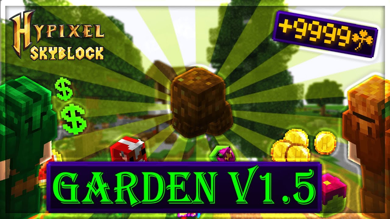 Présentation MAJ 0.18.2 Composter, QoL & farming fortune GARDEN FARMING UPDATE Hypixel Skyblock ...