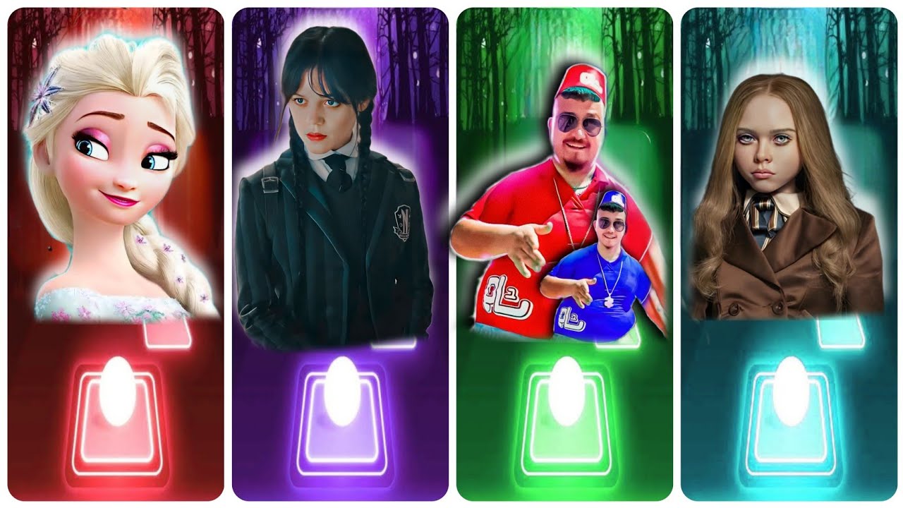 Megan(M3gan)|skibidi Dom Dom Yes Yes|Wednesday Dance| elsa let it go ...