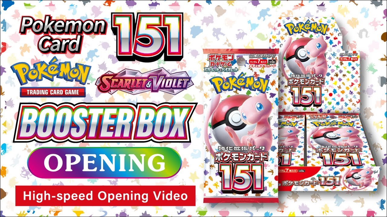 Pokemon Card 151 High-speed OPENING | Pokemon Card Scarlet & Violet ...