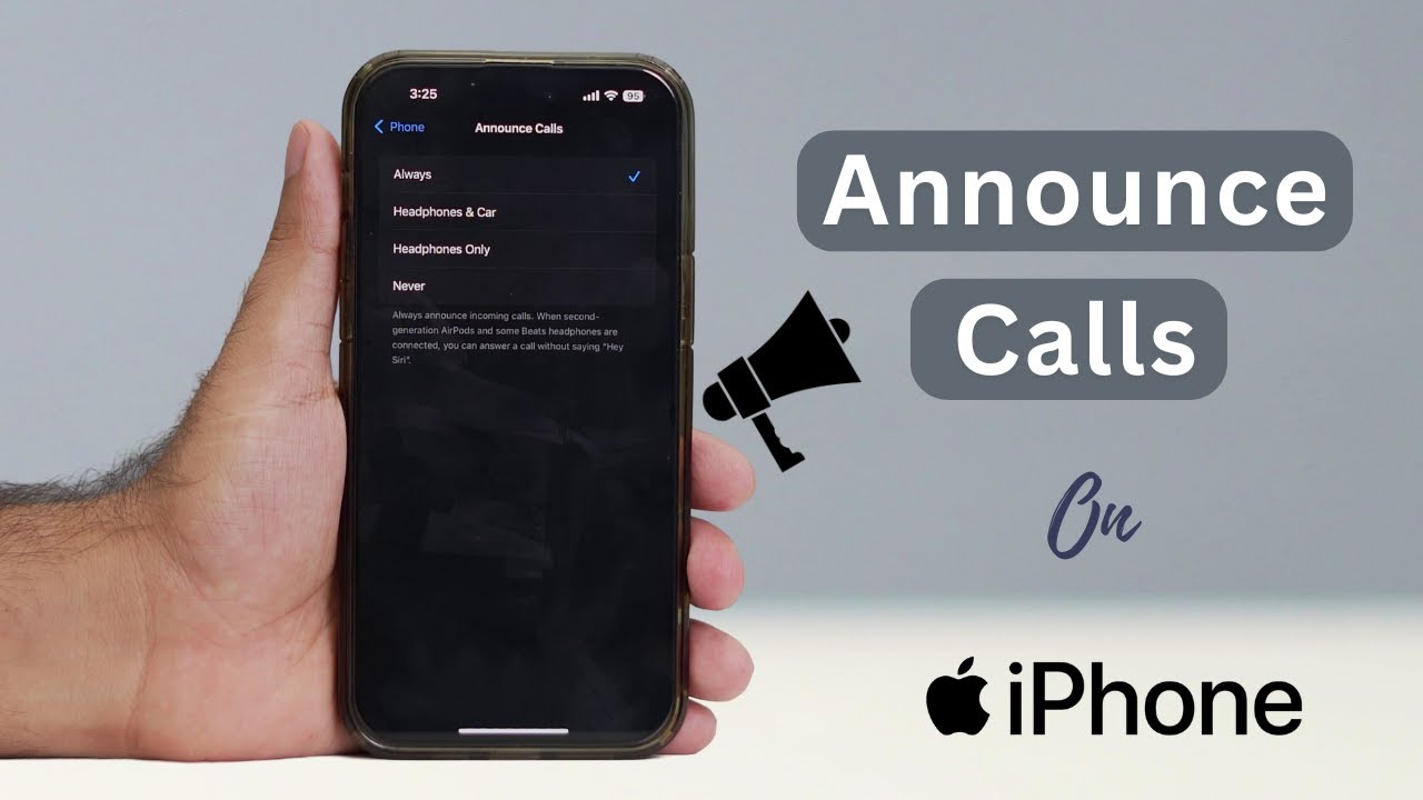 How to Turn On 'Announce Calls' on iPhone (2026) - YouTube