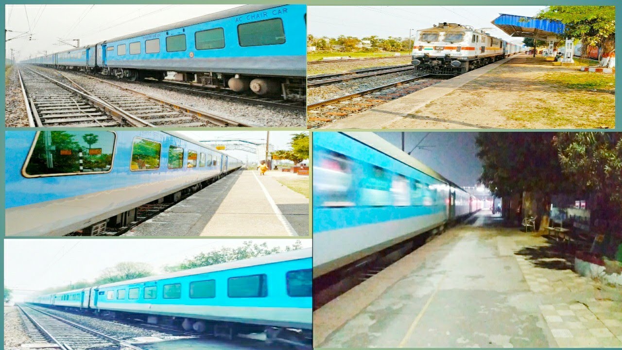 10 in 1 High Speed compilation of Shatabdi & Janshatabdi of Indian ...