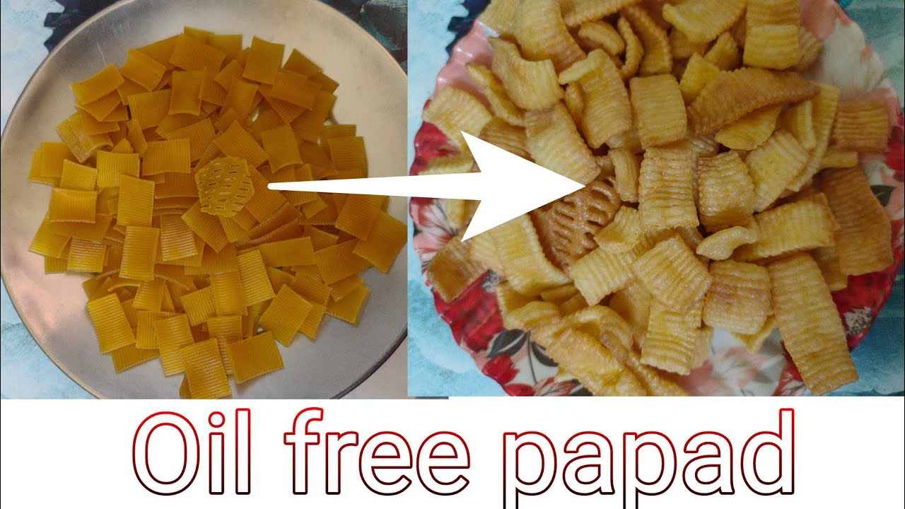 Oil free papad fry recipe in Bengali - YouTube