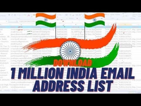 Download India Email List - Verified Indian Email Address - YouTube