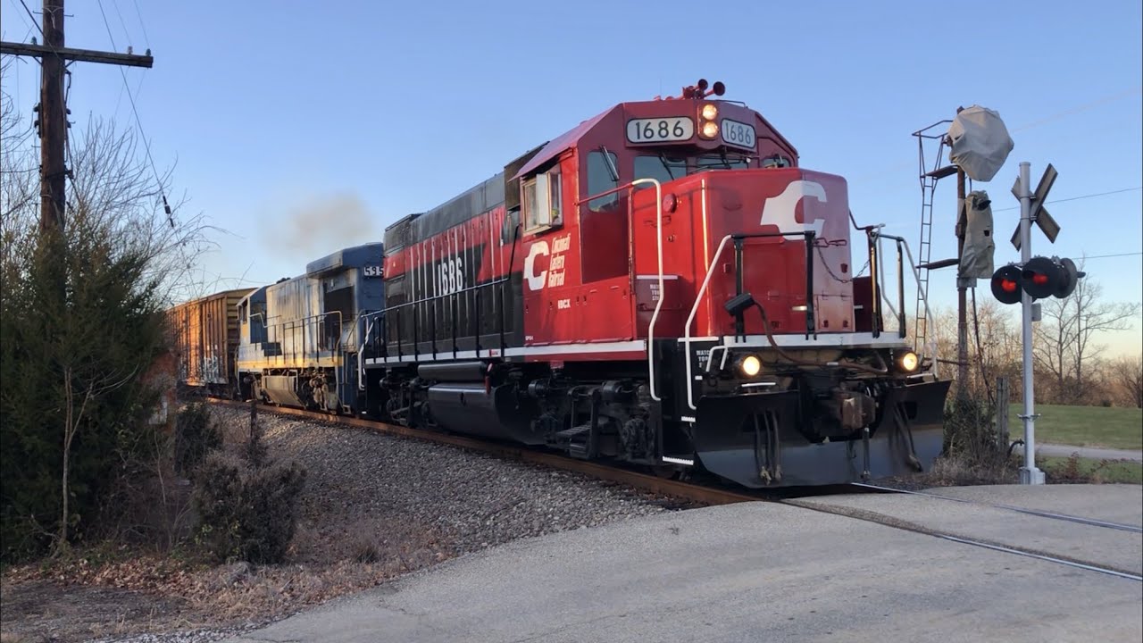 Big Train Working Hard Pulling Rock Cars With Classic Locomotives ...