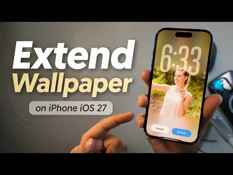 How to Use Extend Wallpaper on iPhone in iOS 27 (LOCK SCREEN)