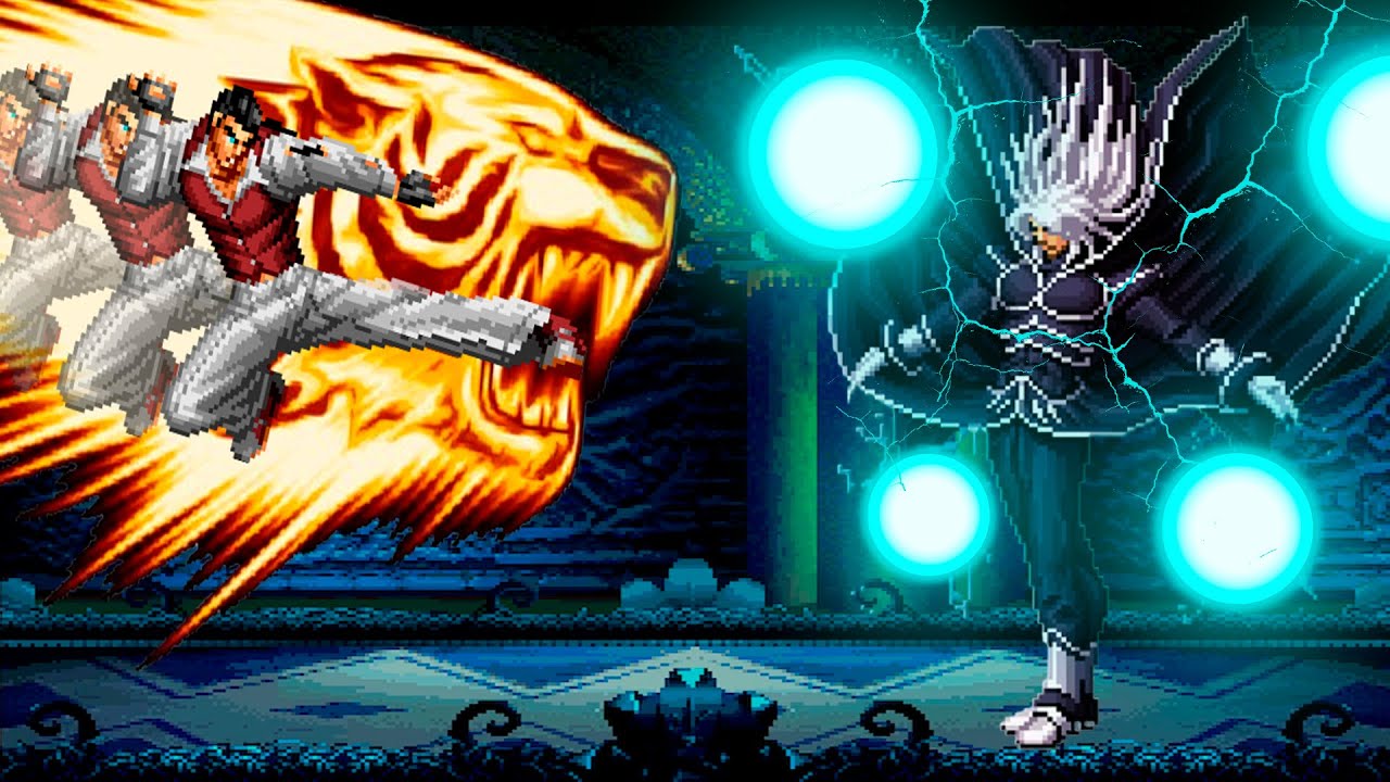 [KOF Mugen] Robert Garcia Team vs Boss Igniz Team - YouTube
