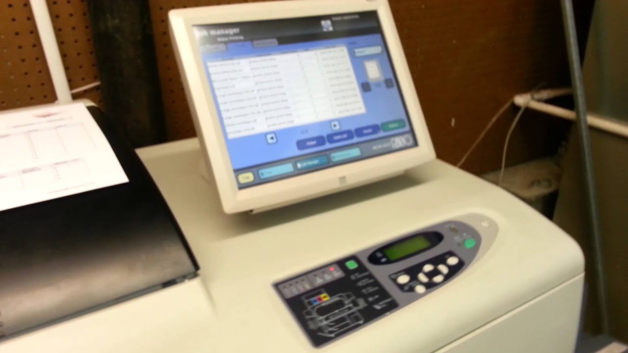 Riso HC 5500 envelope printing - YouTube