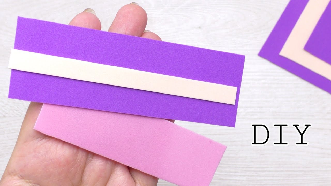 Look! How to make a Simple Flower from foamiran EVA Decorations - YouTube