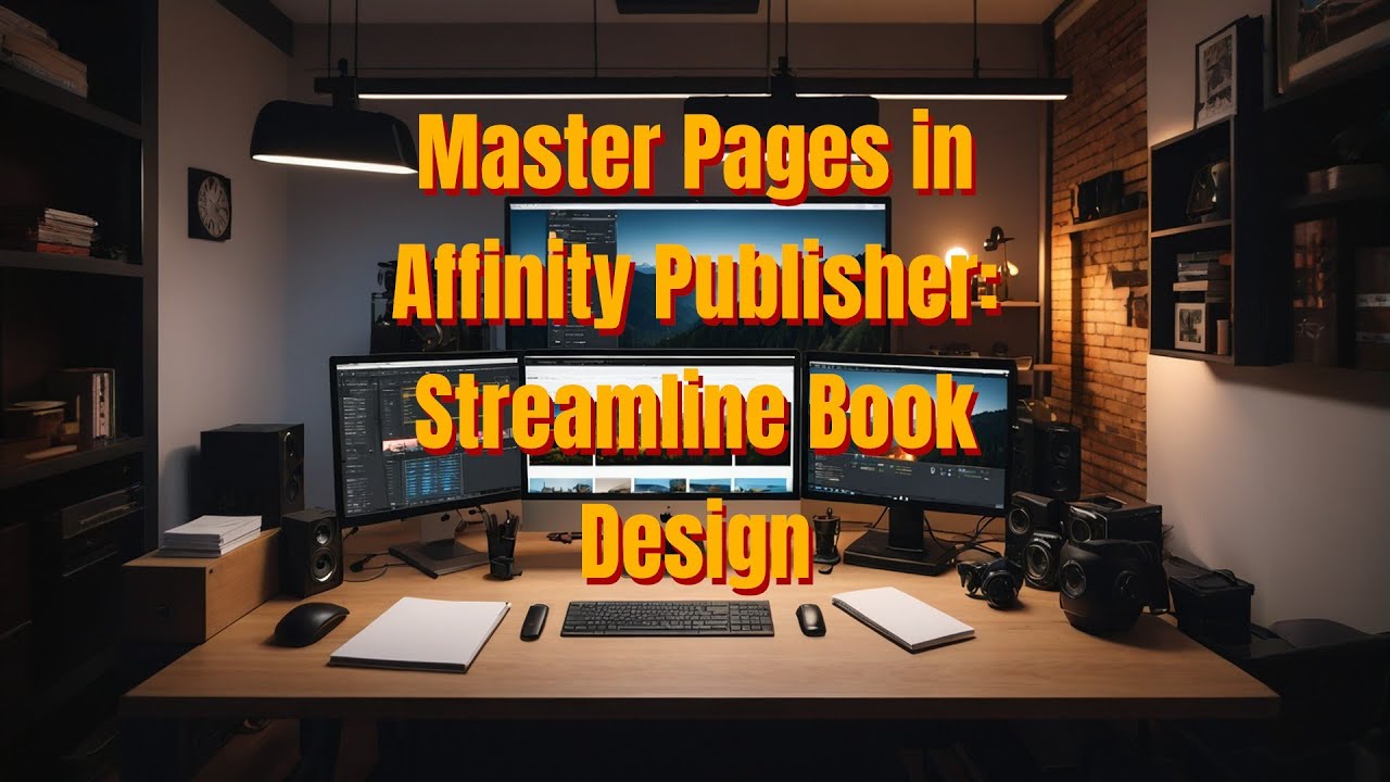 Master Pages in Affinity Publisher Streamline Book Design - YouTube