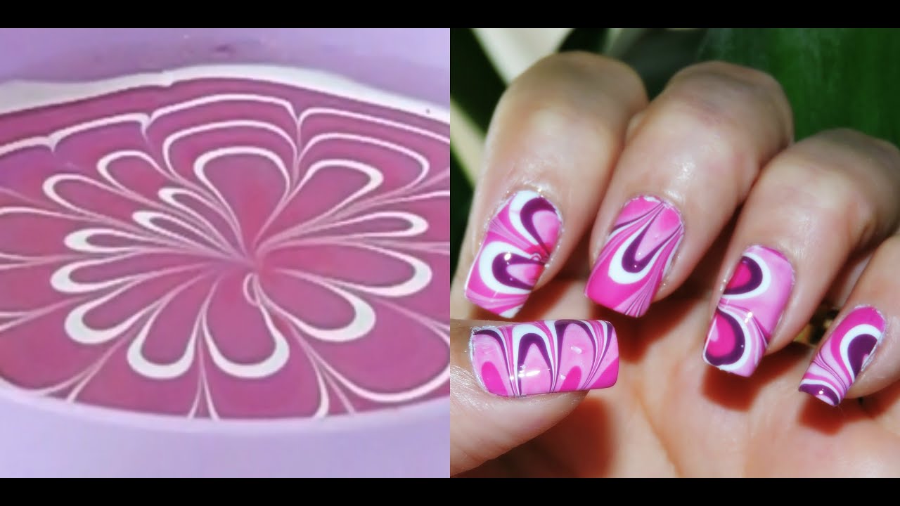 TUTORIAL UNHAS MARMORIZADAS COM ÁGUA - DICAS E TRUQUES | MARBLE NAILS ...