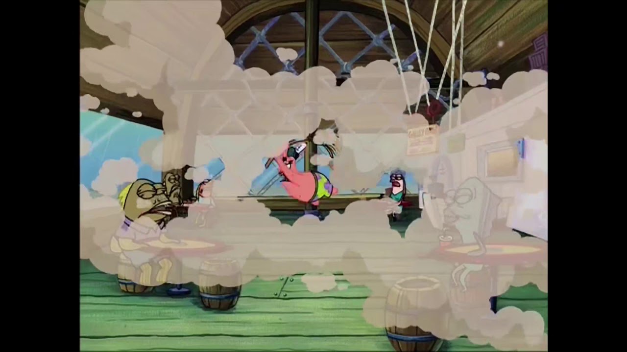 Patrick Smashing his Broom in Krusty Krabs for 10 Hours - YouTube