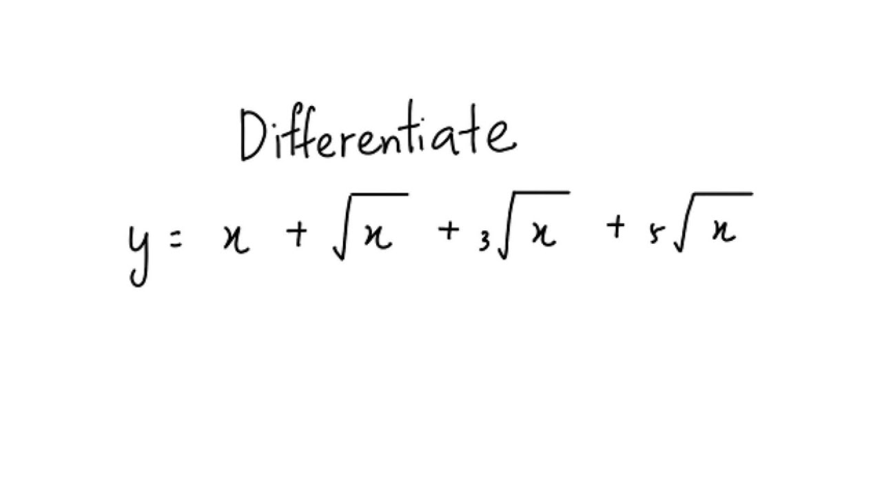 Differentiation | Derivative | Q1 - YouTube
