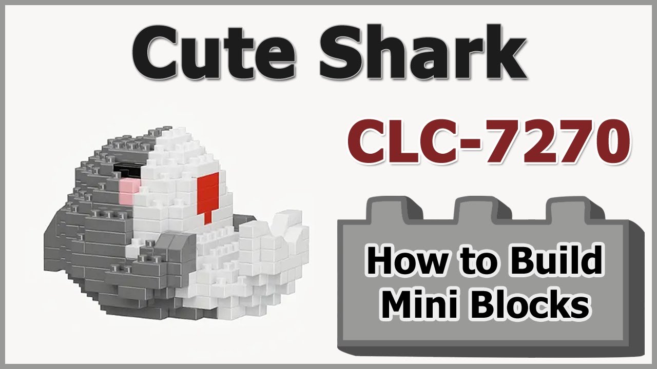 How to Build Mini Blocks Marine Life Shark CLC-7270 Review Instructions ...