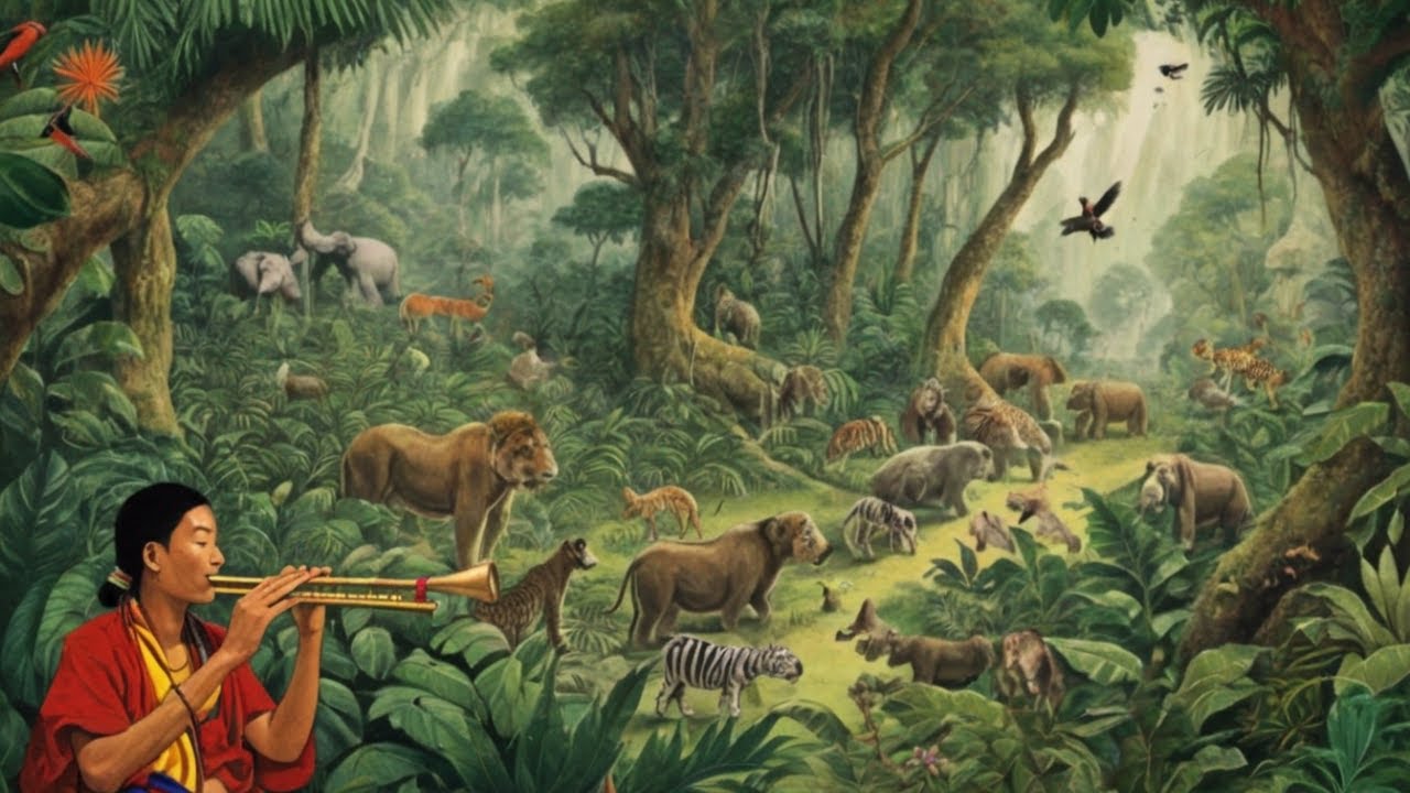 Calm Jungle Flute Music | Music4Meditation&more - YouTube