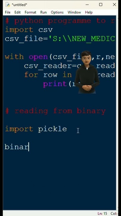 Python Programme To Read Data From Csv And Binary File Coding Python Programm