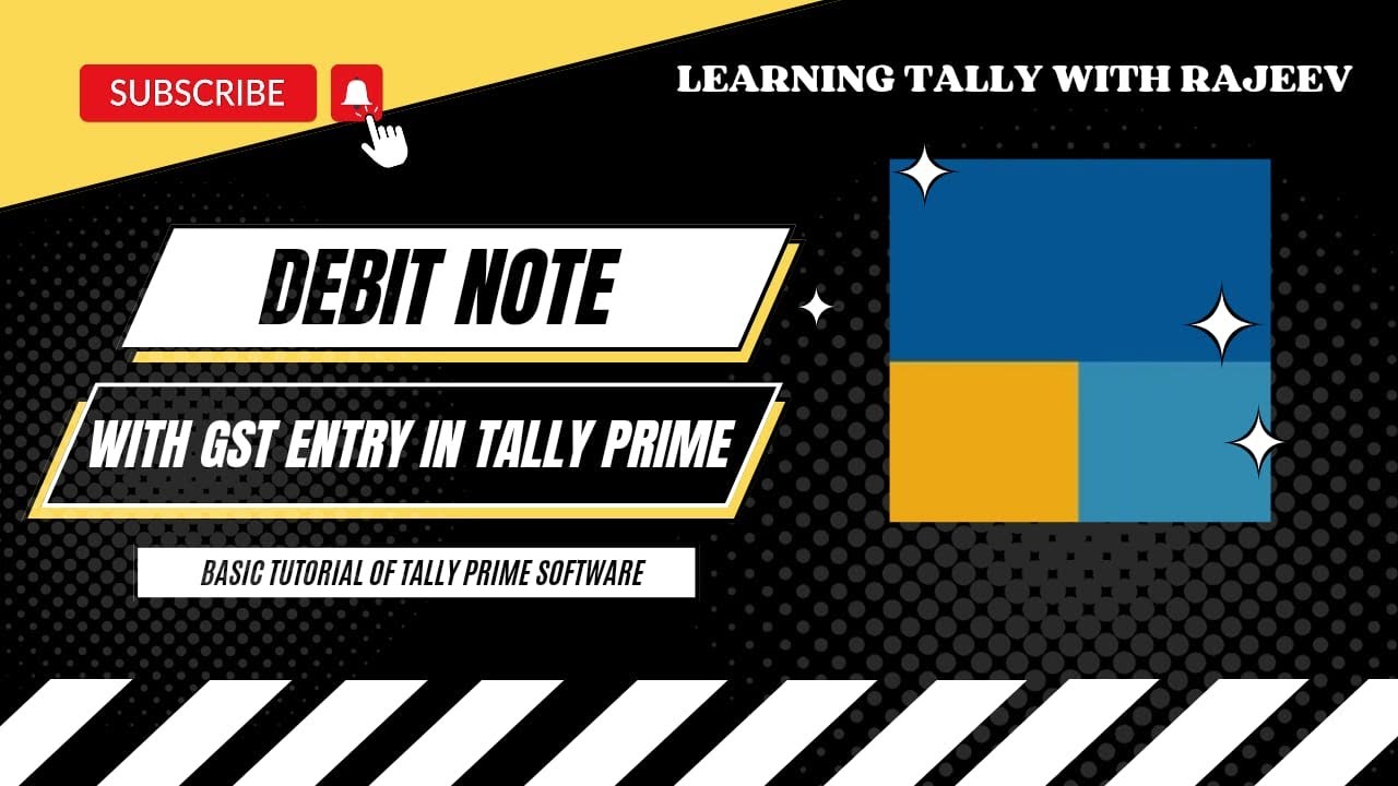Debit Note in Tally Prime with GST | Purchase Return | Rajeev Sahu ...