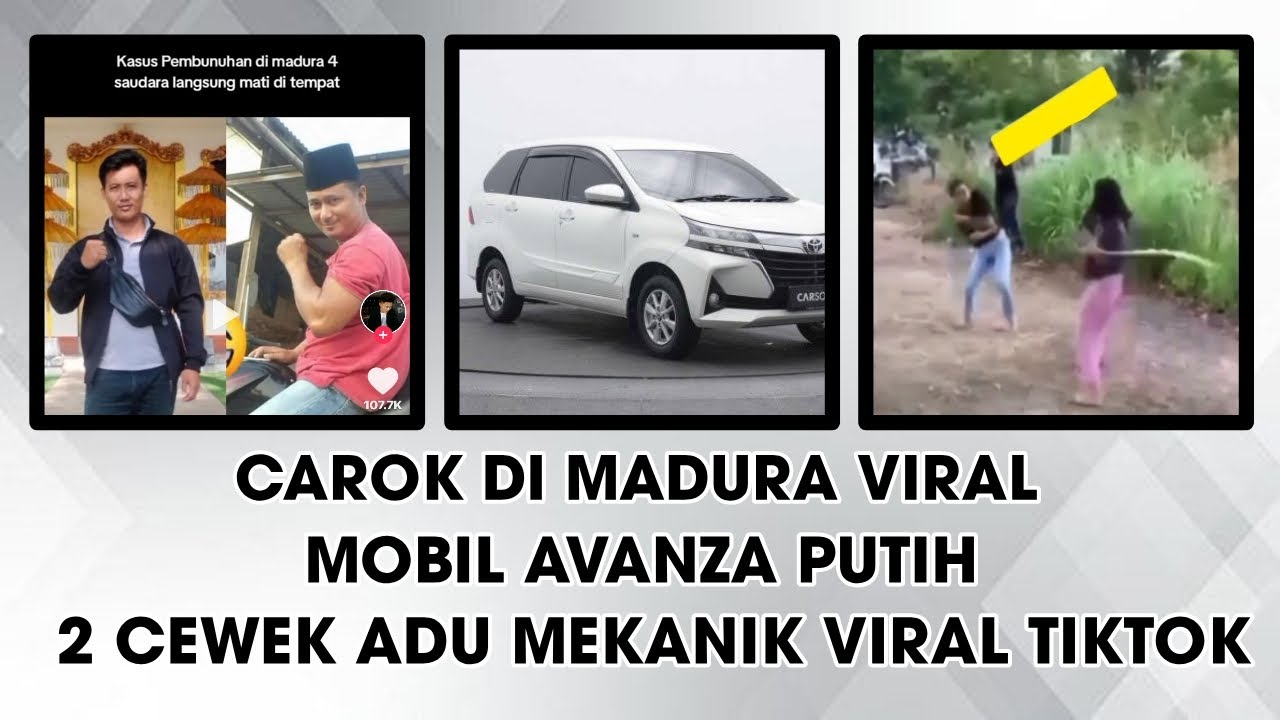 Videl Car0k di Madura Viral & 2 Cewek Adu Mekanik Viral Tiktok - YouTube
