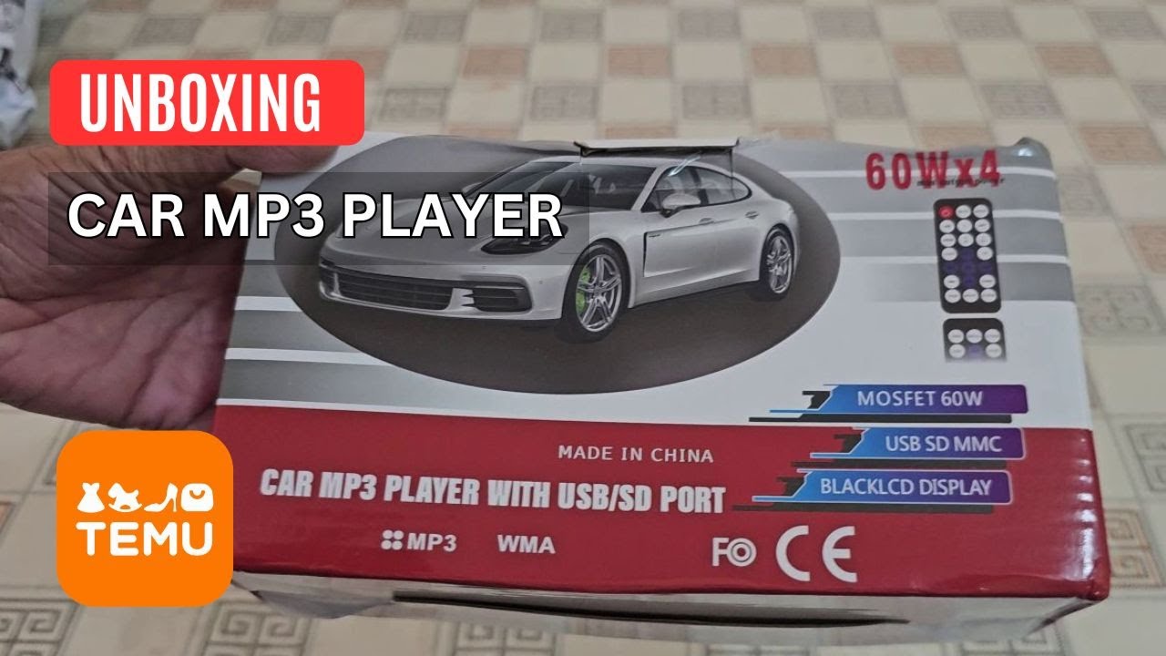 Unboxing of TEMU Car MP3 Player 🚗 | 1 Din Multimedia Car Radio FM ...