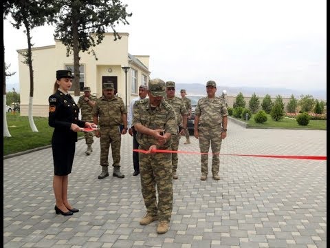 Müdafiə naziri cəbhəboyu zonada yeni tikilən hərbi hospitalın açılışında olub - 13.08.2019