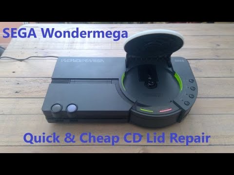 Sega Wondermega MK1 Quick & Cheap CD Lid Repair - AKA Mega Drive Mega ...