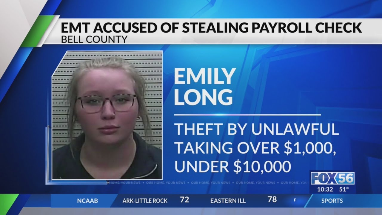 Bell County EMS charged with theft after stealing more than $1,000 ...