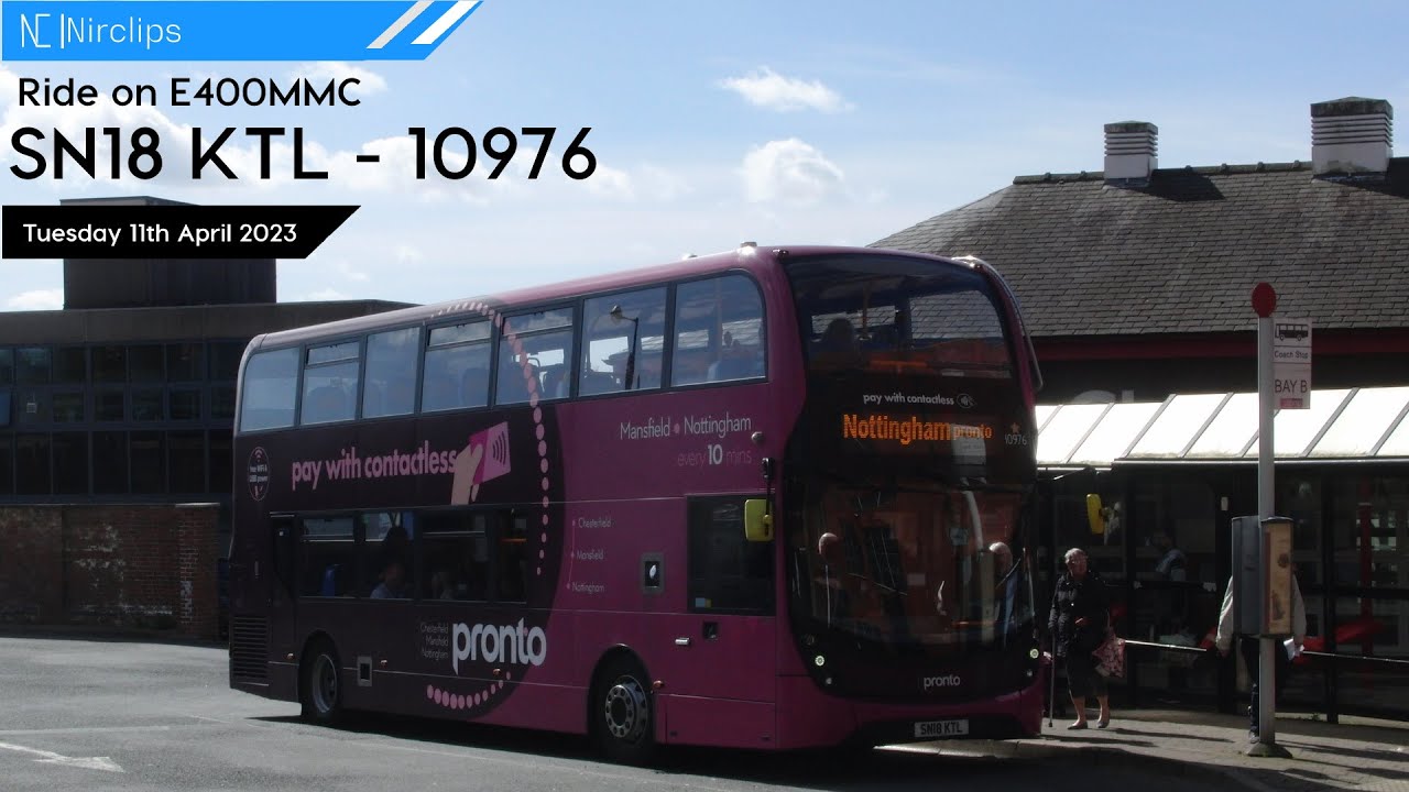 Ride on Stagecoach Midlands 10976 ADL E400MMC (SN18 KTL) - YouTube