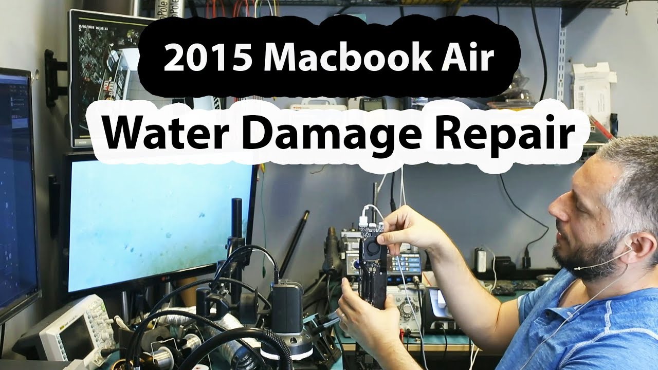 2015 Macbook Air water damage Repair 820-00165 - No power No green ...