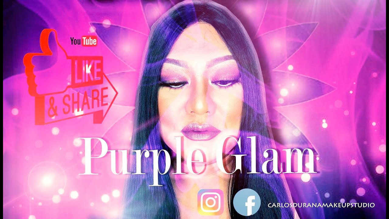 Purple Glam Makeup Tutorial Youtube