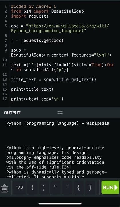 Python Bytes Simple Web Scraping Beautifulsoup Coding Datascience Python Code In