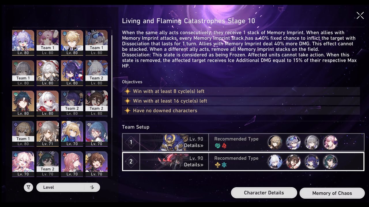 HSR v1.4 Phase 1 MOC 10 | Qingque & Jingliu | 0-Cycle Full Run | New ...