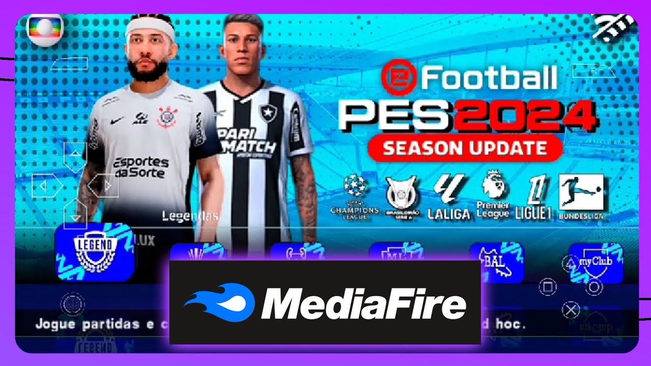 lançou! eFOOTBALL PES 2025 (PPSSPP) BRASILEIRÃO E EUROPEU NARRAÇÃO ...