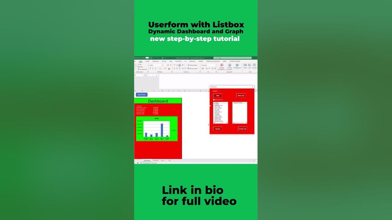 Unlock Excels Power Create Dynamic Dashboards In Minutes 🚀 Shortsvideo Vba Youtube
