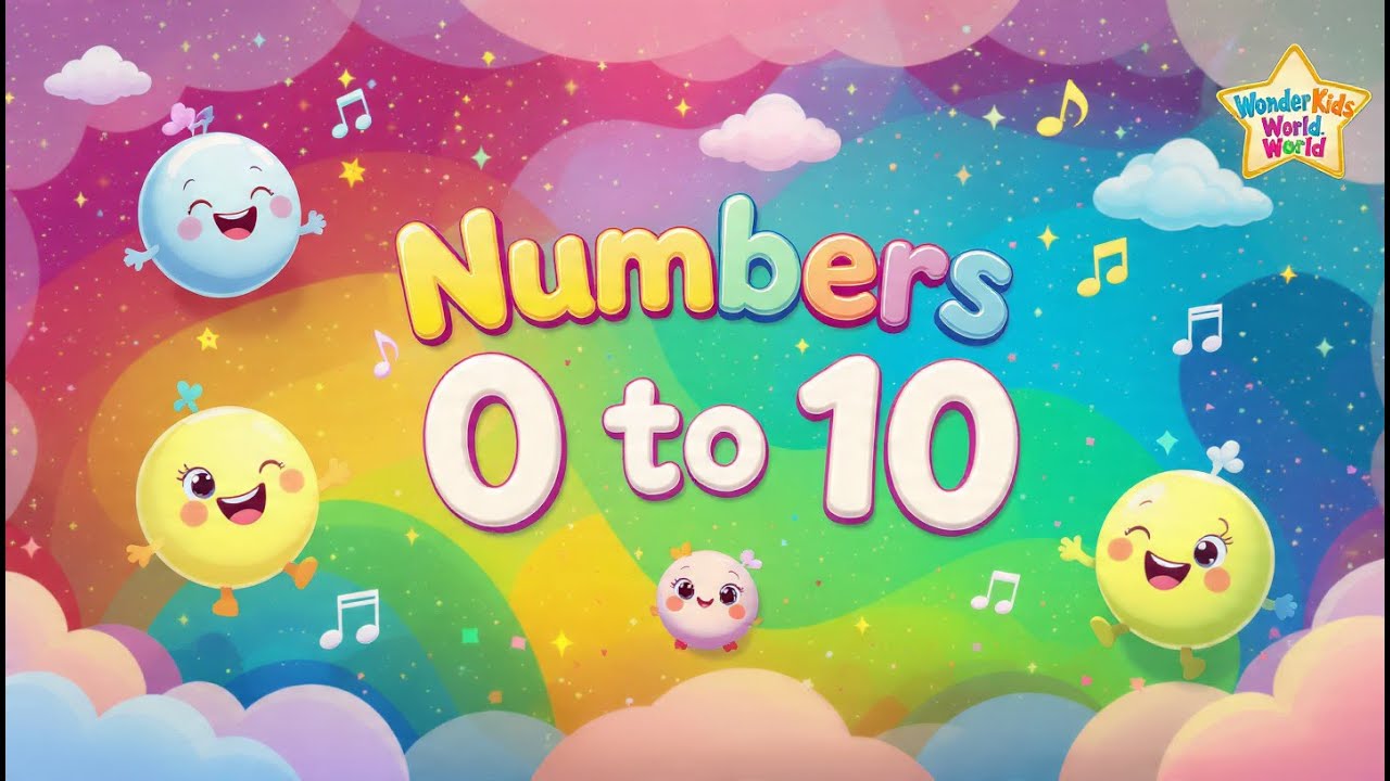 🌟 Apprends à compter de 0 à 10 👶 | Comptine éducative drôle et musicale ...