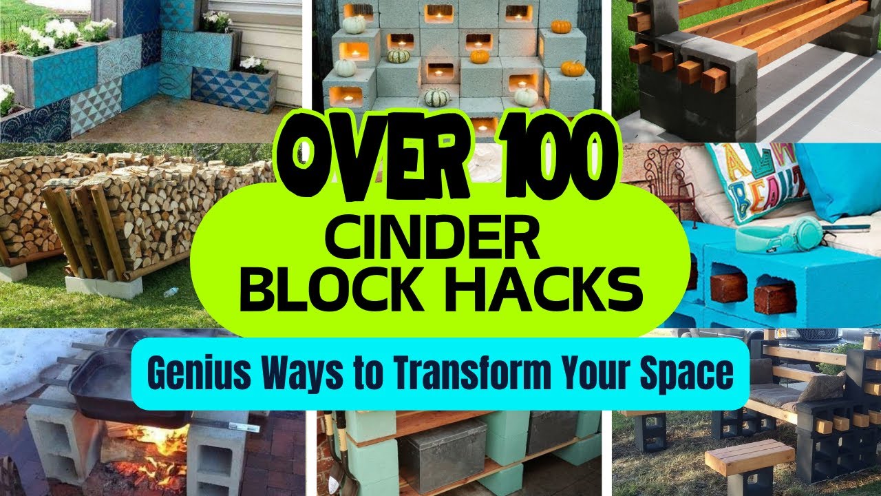 Over 100 Cinder Block Hacks Genius Ways to Transform Your Space - YouTube