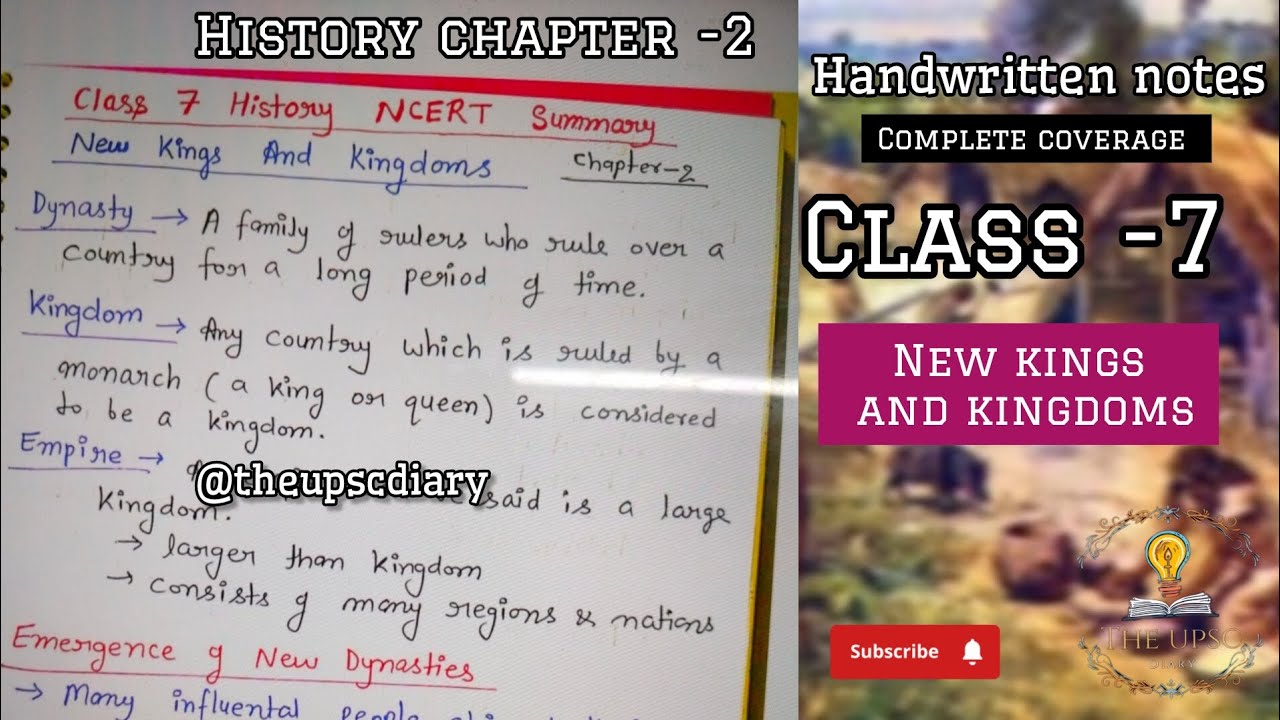 class 7 history chapter -2 || ncert handwritten notes|| complete ...