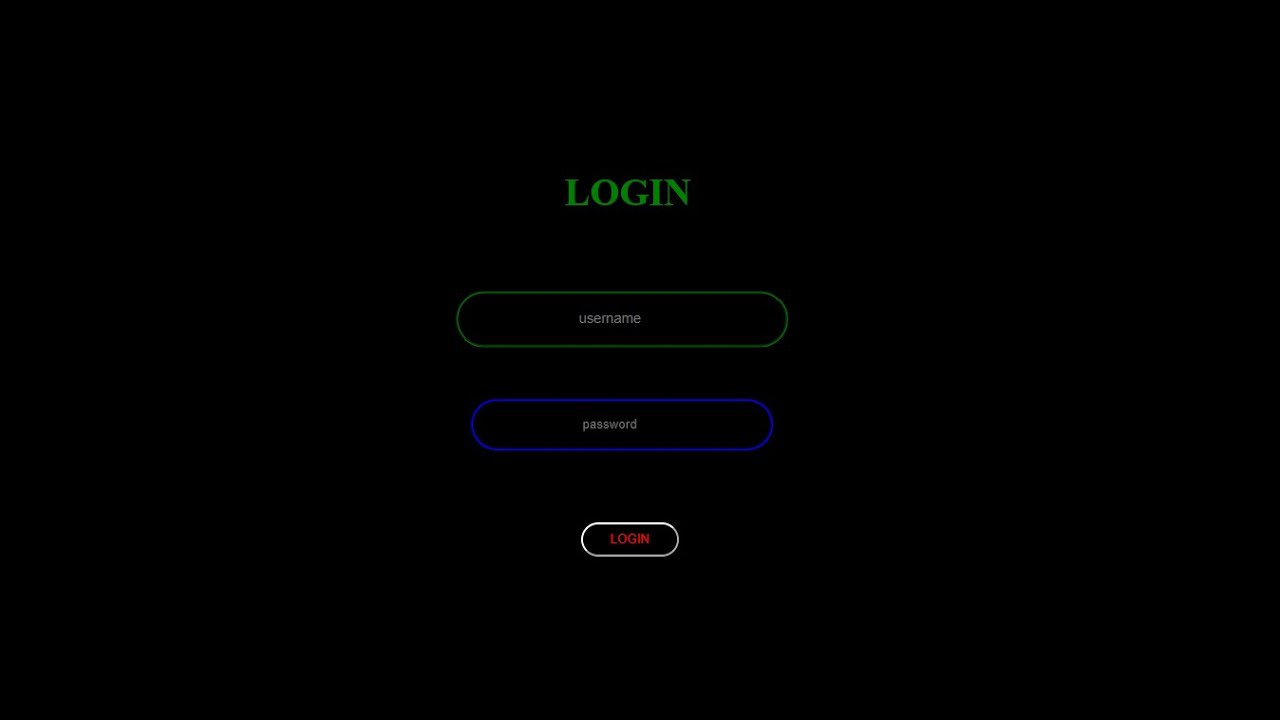 ONE COLOR UI LOGIN - YouTube