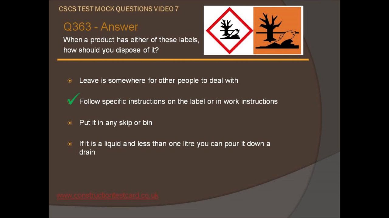CSCS Mock Test Questions 7 of 7 - YouTube