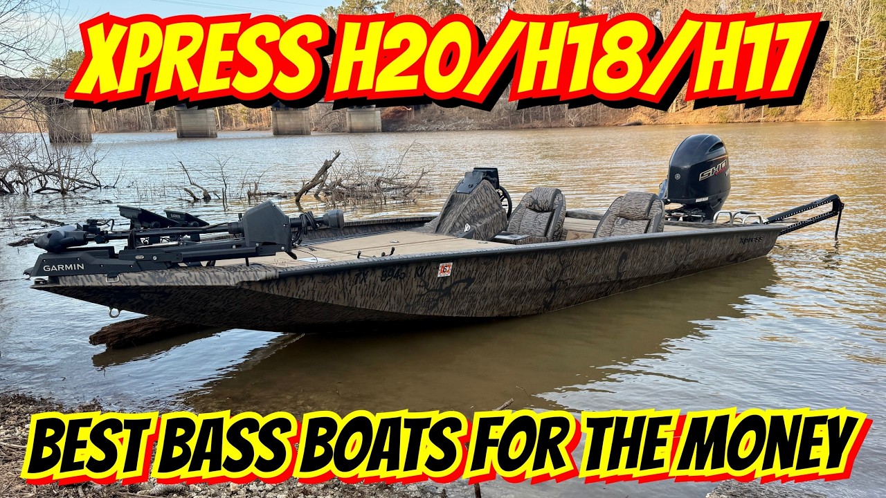 Xpress H20 H18 H17 Bass boat walk through & comparison - YouTube