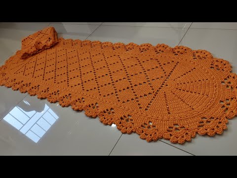 PASSADEIRA OVAL DE CROCHÊ GLOSS /parte 1 #crochet #passoapasso #crochêfacil