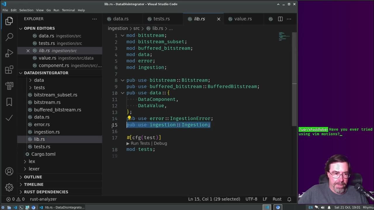 026 Datadisintegrator Refactoring And Implementing Parser Stuff Youtube
